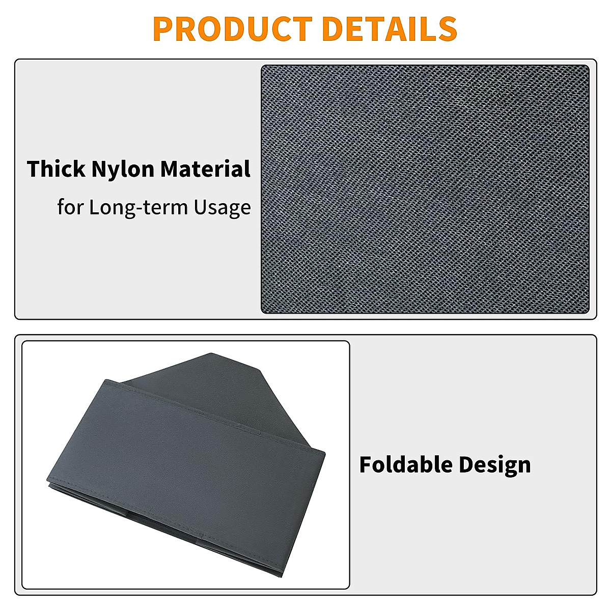 6 Pcs Large Size Wardrobe Clothes Organizers 5/7/9 Grids Foldable Clothes Organizers with Handles for Pants, Jeans, Sweater, T-shirt, Thin Coat, Dress 16.9 x 11.8 x 8.6 Inches Stackable Storage Bin