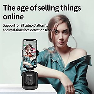 Sonnoro Face Tracking Auto Tracking AI (Artificial Intelligence) Powered Tripod Bundle Tripod 360 Degree Auto Tracking Holder Webcam Face Body Motion Tracking Stand iPhone DSLR Action Camera GoPro