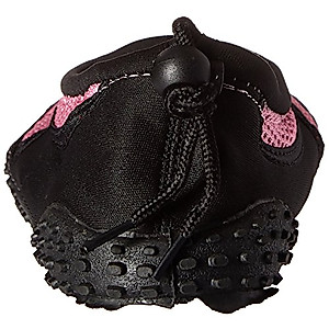 Womens Water Shoes Aqua Socks Pool Beach ,Yoga,Dance and Exercise (10, Black/Pink 1185L)