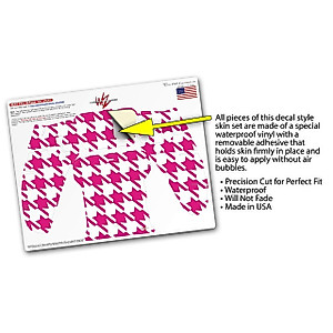 WraptorSkinz Skin Wrap compatible with Sony PS5 DualSense Controller Houndstooth Hot Pink (CONTROLLER NOT INCLUDED)