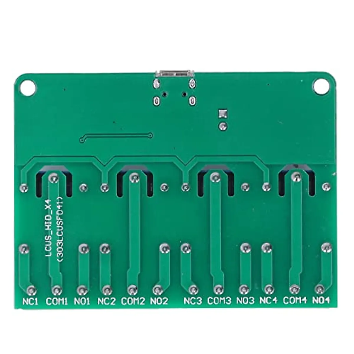 4 Channel Relay Module, Send Serial Commands PCB 10A 250VAC Overcurrent Protection USB Relay Expansion Board Drive Free Intelligent Control for PC