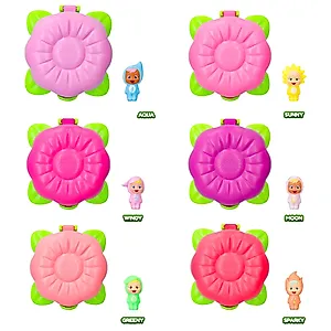 Cry Babies Little Changers Eco-Friendly Flower Compact Miniature Playset (Styles May Vary), for Girls and Boys Ages 3 and Up