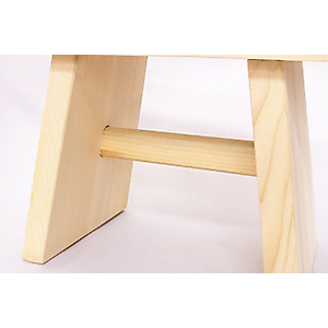 Ichihara Woodworking Bath Chair, Beige, 10.2 x 6.1 x 7.1 inches (26 x 15