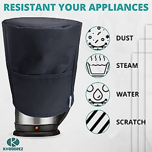 KHOOBREZ Glass Electric Kettle waterproof, Dustproof and Washable Cover EK-MBC(Black)