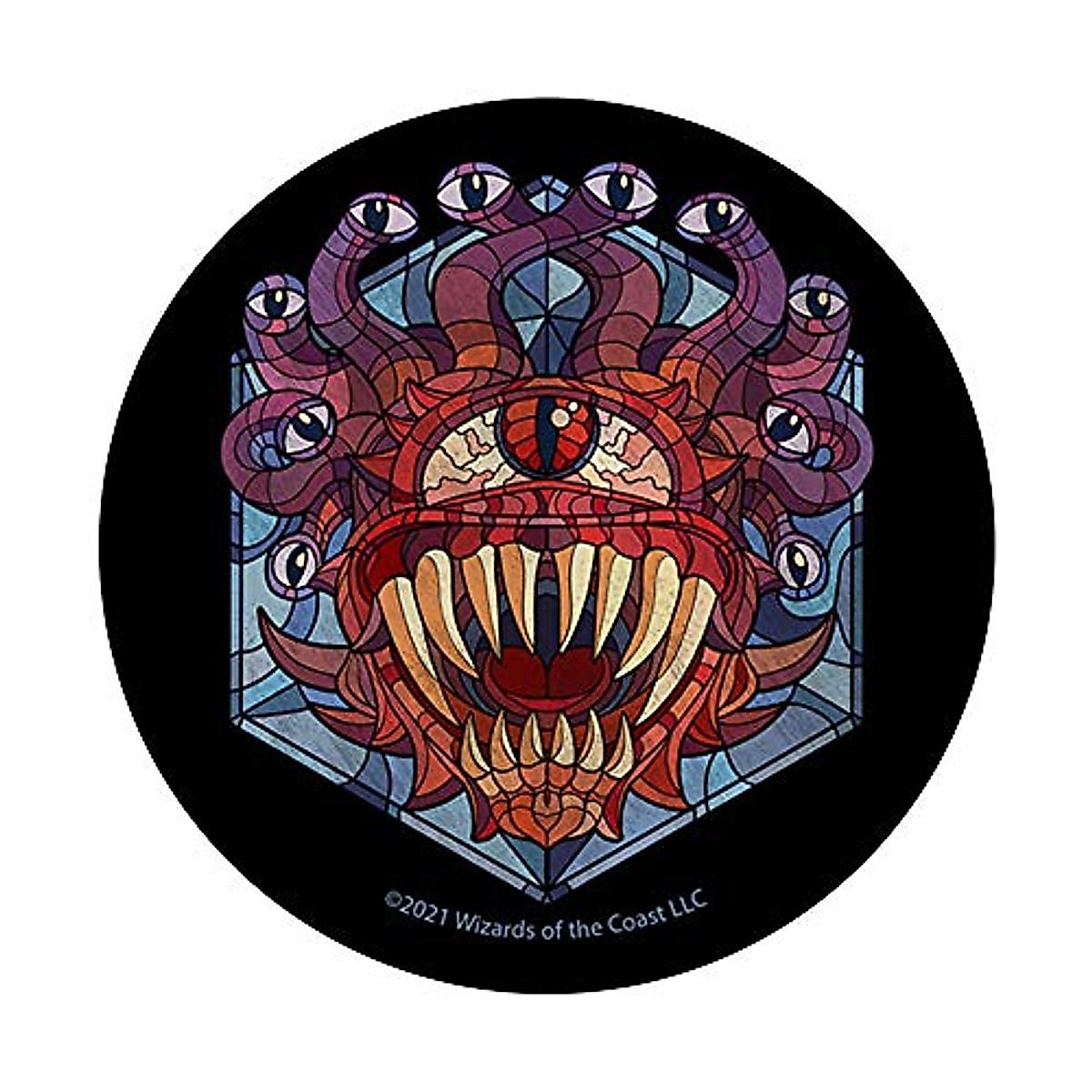 Dungeons & Dragons Eye Of The Beholder Stained Glass PopSockets PopGrip: Swappable Grip for Phones & Tablets