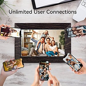 7 Inch Digital Picture Frame WiFi Digital Photo Frame, IPS HD Touch Screen Smart Photo Frame, 32GB Storage, Auto-Rotate, Easy Setup, Share Photos/Videos via Frameo App from Anywhere