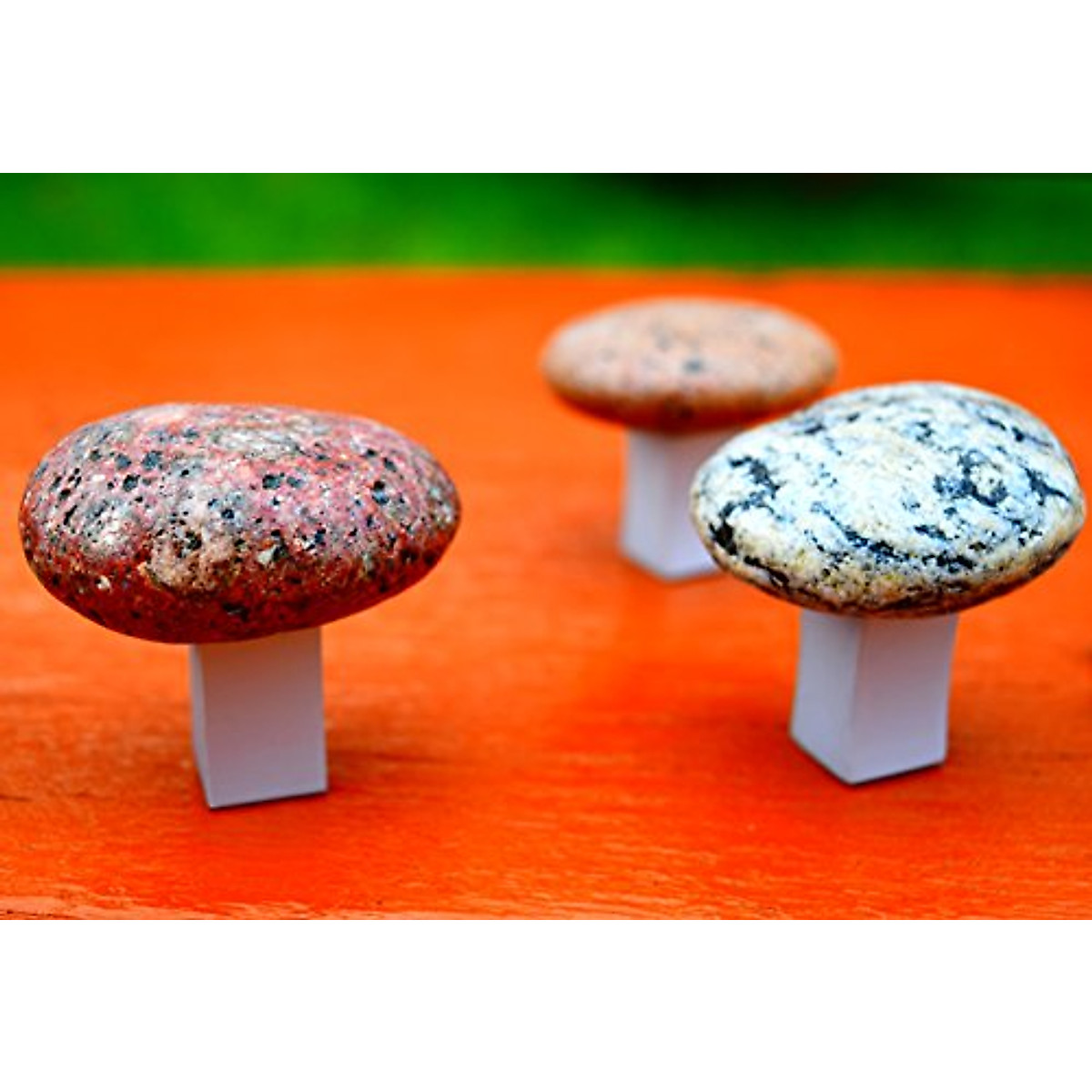 10 Pcs Kitchen Cabinet pull handles. Stone furniture. Sea Stone knobs and pulls.