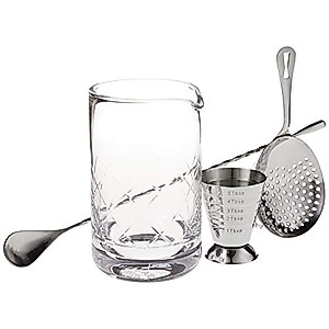 Barfly Classic Cocktail Stirring Set, Stainless Steel (M37132)