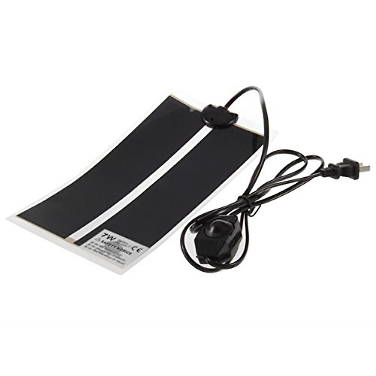 Giveme5 Upgrade US Plug 110V Reptile Heating Pad Reptile Under Tank Warmer Mat Heat Mat with Temperature Controller (7W 5.9x11)