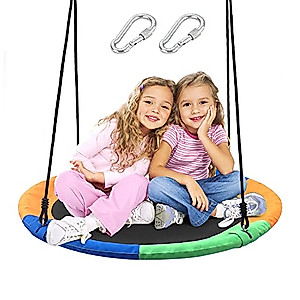 40 Inch Tree Swing Saucer Swing Tree Saucer Swings for Kids Outdoor Swing Round Swing Seat