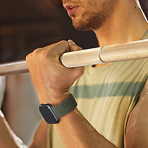 DaQin 4 Pack Braided Solo Loop Bands Compatible with Apple Watch Band 38mm 40mm 41mm Women Men, Adjustable Stretchy Nylon Bands Elastic Sport Wristbands for iWatch Series 10 9 8 7 6 5 4 3 2 1 SE Ultra