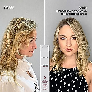 L'ANZA Healing ColorCare Silver Brightening Conditioner, for Silver, Gray, White, Blonde & Highlighted Hair, Boosts Shine and Brightness While Healing, Controls Unwanted Warm Tones