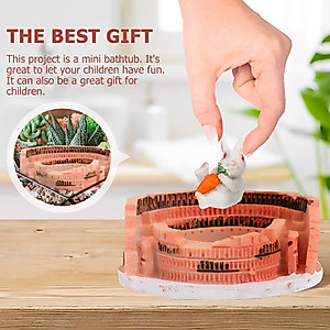WINOMO 1pc Colosseum Resin Crafts Mini Decor Miniture Decoration Miniature Decoration Sand Table Ornament Miniature Scene Decor Dining Table Bonsai Sand Set Decorate Model