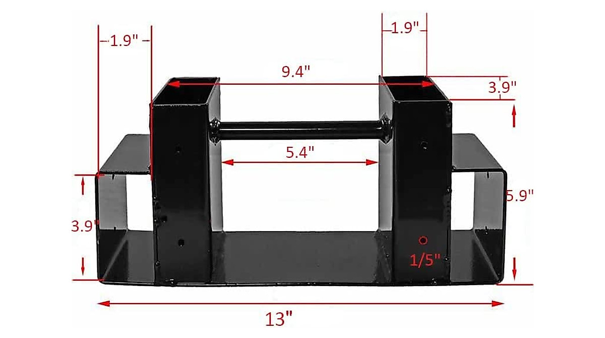 WANLISELL Firewood Log Brackets - Heavy Duty Outdoor Storage Kit