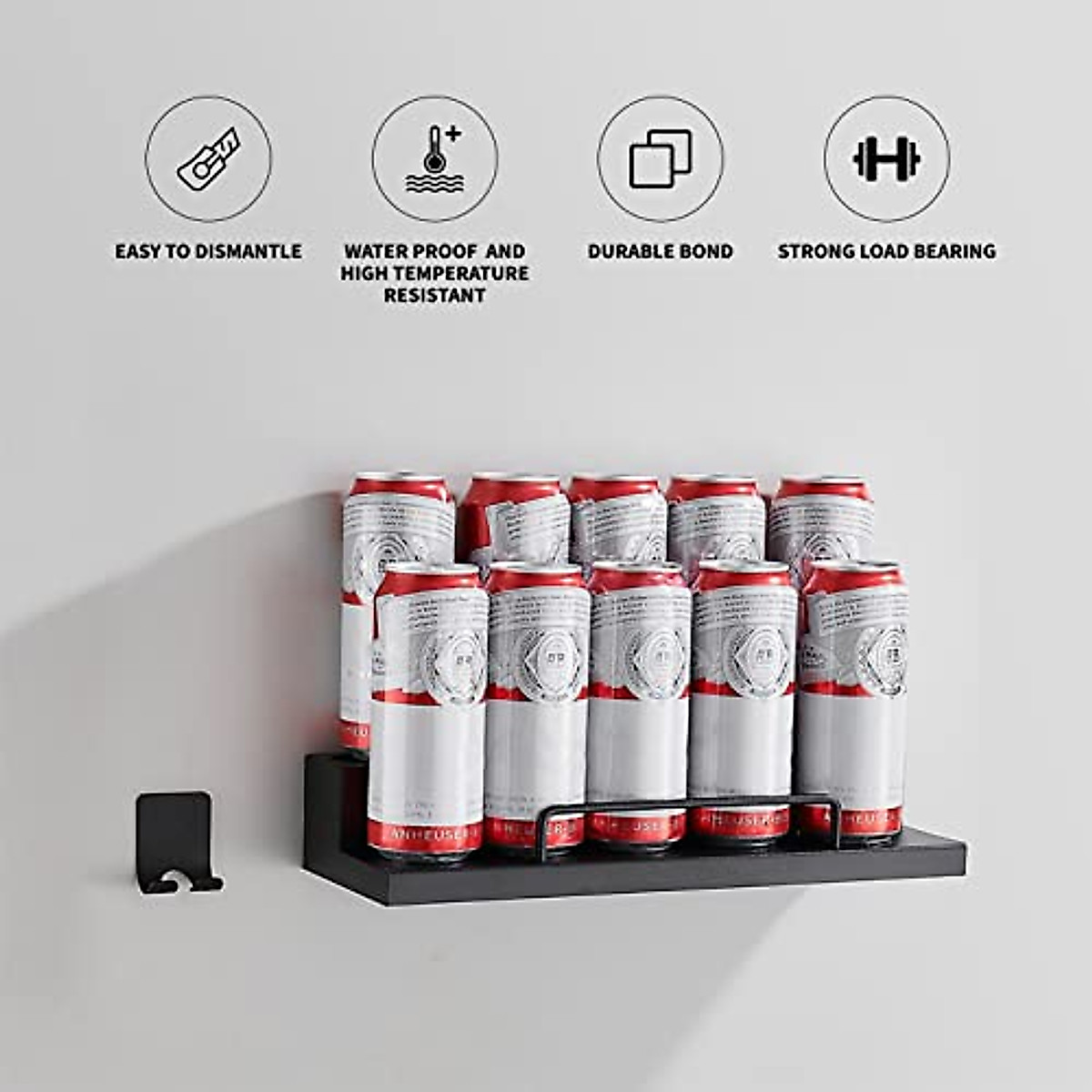 Storage Holder for Dyson Airwrap Curling Iron Accessories Wall Mounted Rack Bracket Stand with Adhesive for Curling Iron Wand Barrels Brushes Diffuser Nozzles for Home Bedroom Bathroom Hair Salon