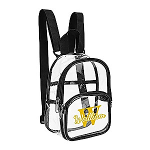 Smentey Personalized Clear Backpack|Custom Name Backpacks See Through Backpack Clear Backpack Optional Backpack Color Personalized Backpack Gifts For Her/Him (9 * 7.5 * 2.8inch,style 7-Mini Backpack)
