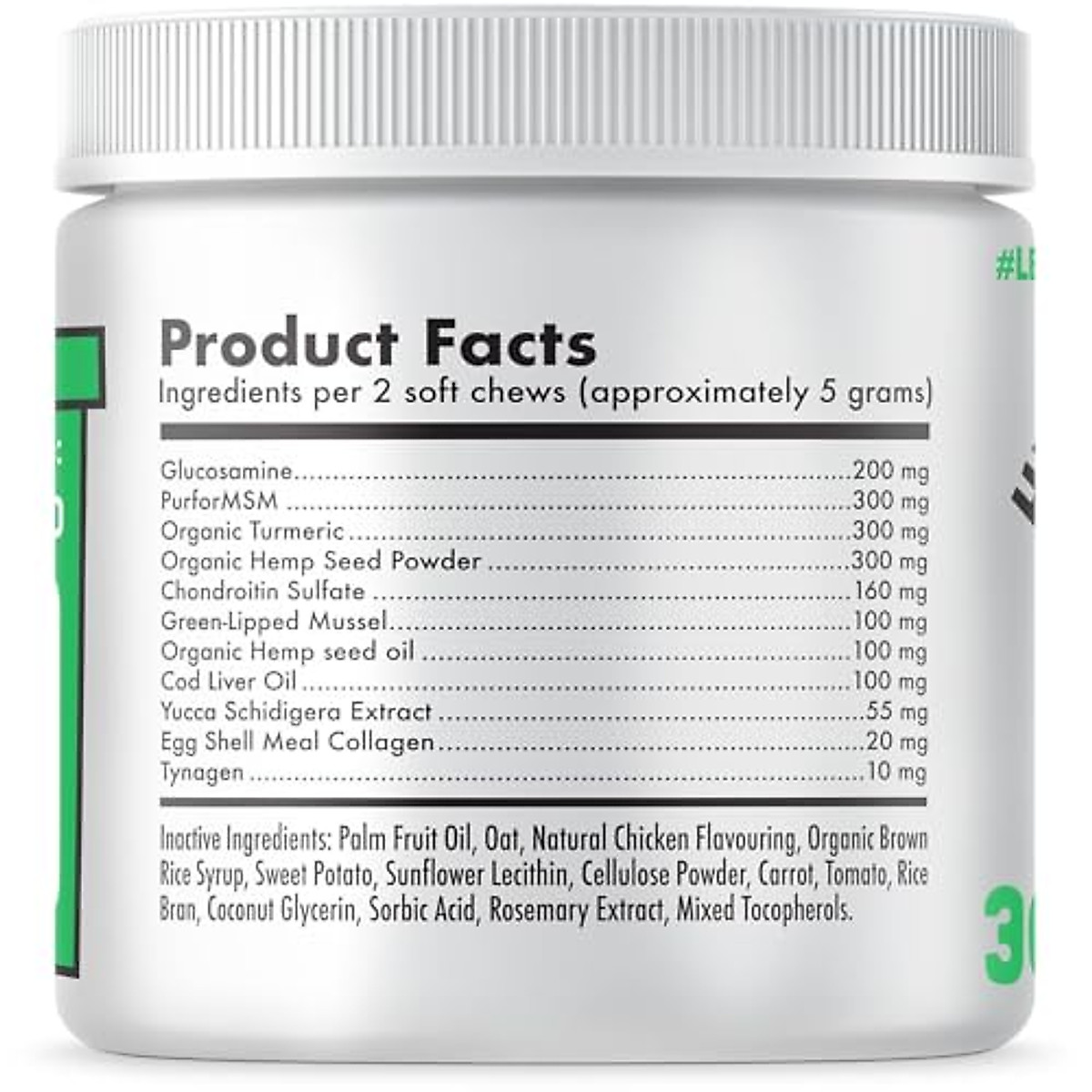 Hemp Hip & Joint Supplement for Dogs 30 Soft Chews and Omega 3 Alaskan Salmon Oil Treats for Dogs 120 Chews