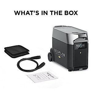 EF ECOFLOW DELTA Pro Extra Battery 3600Wh, 2.7H to Full Charge, Battery Backup for Home Use, Blackout, Camping, RV