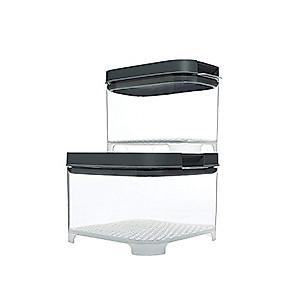 Rubbermaid FreshWorks Countertop Food Storage Produce Saver, Set, Clear/Grey