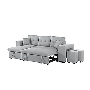 Devion Furniture Sue Sofabed, Light Gray