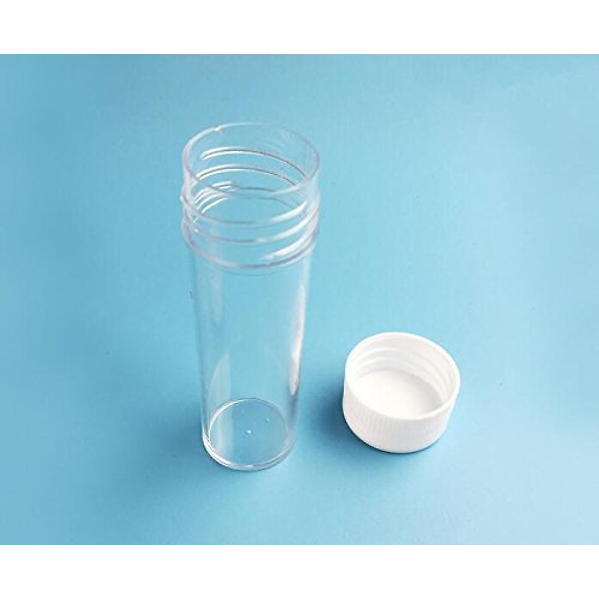 erioctry 25ml Plastic Containers Tubes Vials Sample Container with Screw Cap Storage Containers (Pack of 12)