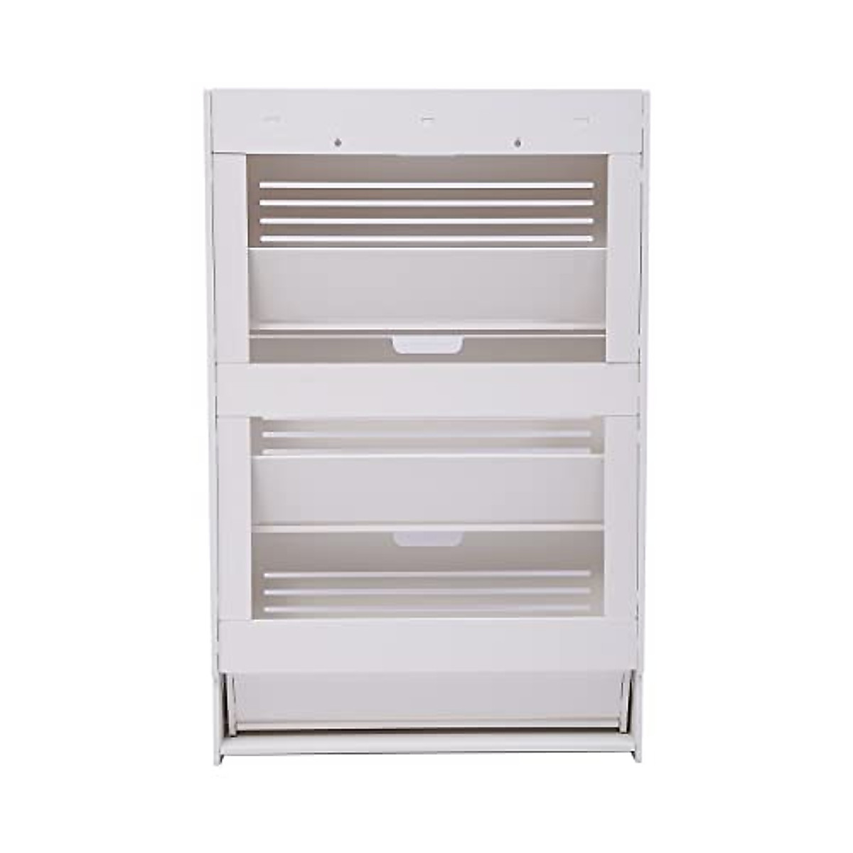 3 Drawer Shoe Cabinet, Freestanding Flip-up Shoe Storage Organizer, Modern Tipping Bucket Shoe Rack for Entryway, Living Room, and Hallway