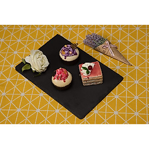 KEVLANG 3 pack-12"x 8" Slate Cheese Boards with Natural Cut Edges. Perfect Slate Serving Tray for Cheese,Cupcakes,Fruits,Snacks,Biscuits,Steak,Bacon,Sushi