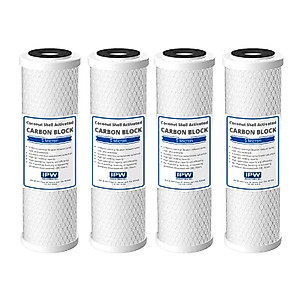 4-PACK Of 5 Micron Carbon Block CTO Replacement Water Filter Cartridge 10" by IPW Industries