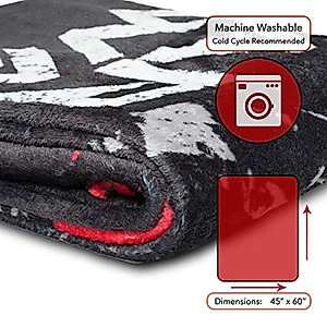 JUST FUNKY Gears of Wars Fleece Blanket | Licensed Gears of War Merchandise 45 x 60 Inches