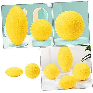 NOLITOY 2pcs Pet Toy Ball Dog Rugby Toys Plastic Sports Balls Dog Football Toys Interactive Rugby Toys Dog Molar Toy Dog Bite Toys Dog Balls Dog Interactive Toys Dog Chew Toy Pet Chew Toys