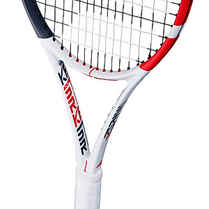 Babolat Pure Strike 100 Tennis Racquet Racquet - Strung with 16g White Babolat Syn Gut at Mid-Range Tension (4 3/8" Grip)