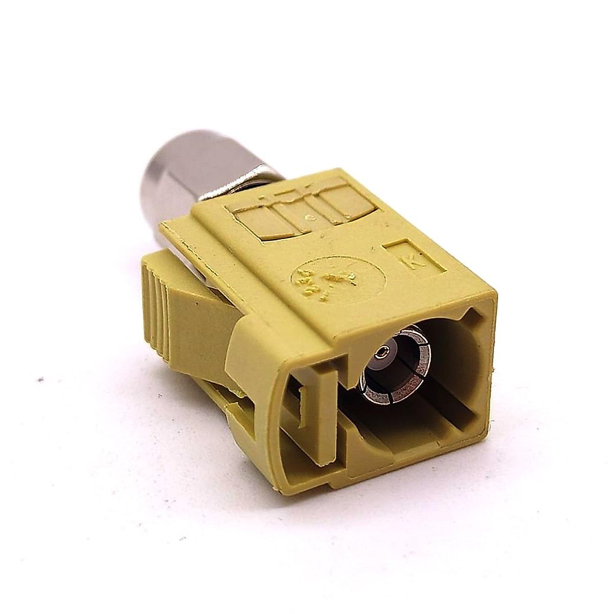 GXMRHWY A-Z Code Fakra Female to SMA Male Adapter Car RF Panel Mount Automotive Radio Connector (K Code)