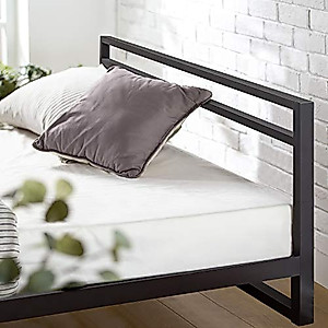 ZINUS Trisha Metal Platforma Bed Frame with Headboard / Wood Slat Support / No Box Spring Needed / Easy Assembly, Full