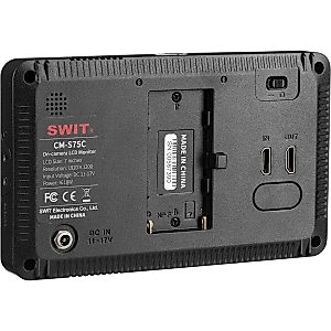 CM-S75C SWIT スウィットエレクトロニクス 7インチ3000nit 超高輝度4K(HDMI1.4 in out)IPS液晶モニター、HDR対応、ユーザーLUT対応、クイック2x・4x拡大表示(ターゲットポイントメモリあり)