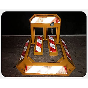 HEIMP Parking Post, Parking Barrier, for Parking Lot Wheel Stop Stoppers,Car Ground Lock, Parking Space Lock, Parking Pile Parking Space Lock Parking