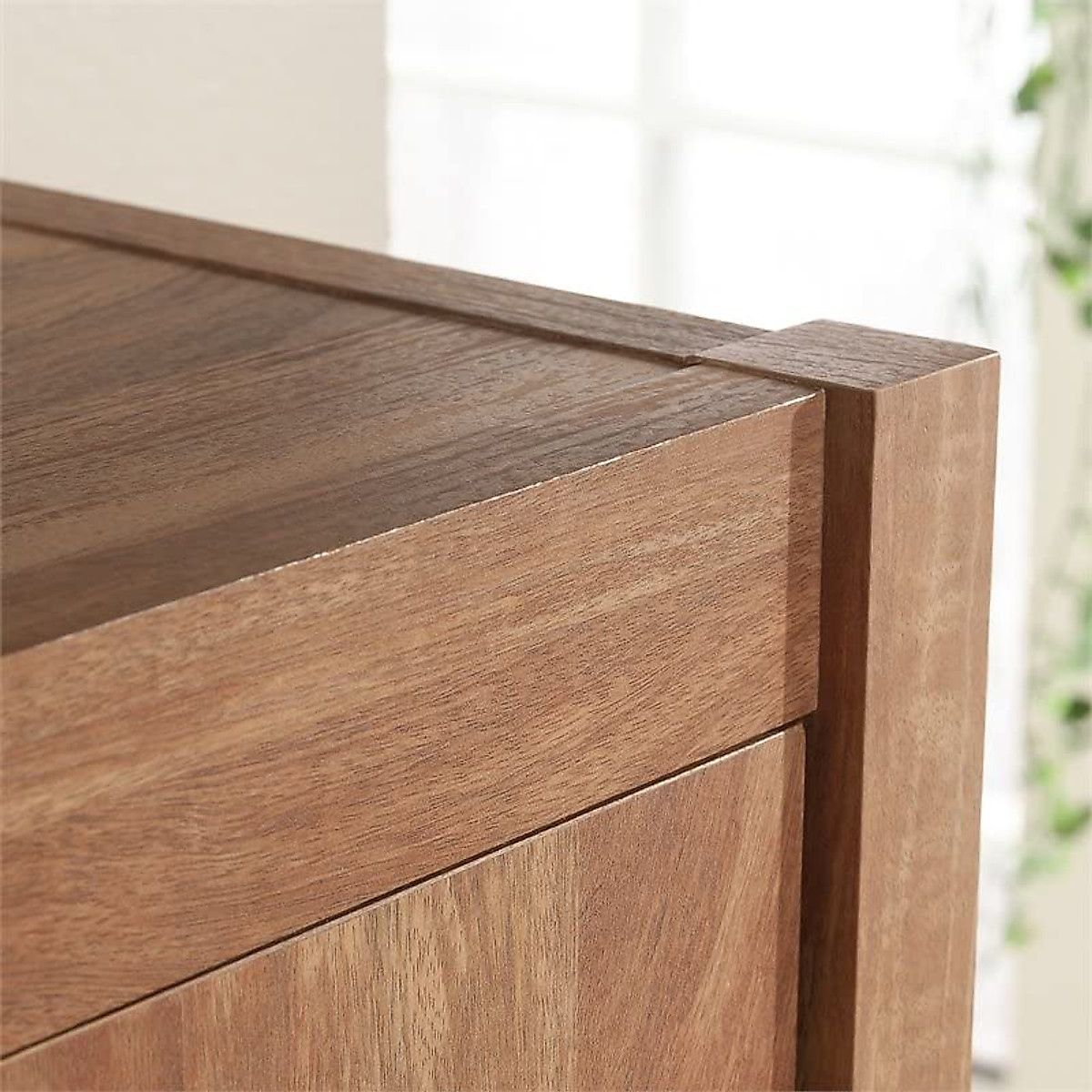 Sauder Cannery Bridge Desktop Hutch with Doors in Sindoori Mango, Sindoori Mango Finish