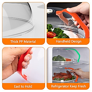 Microwave Cover for Food Splatter, BPA Free, Microwave Plate Cover Guard Lid with Handle, Food Cover Steam Vents Keeps Microwave Oven Clean-2 Pack