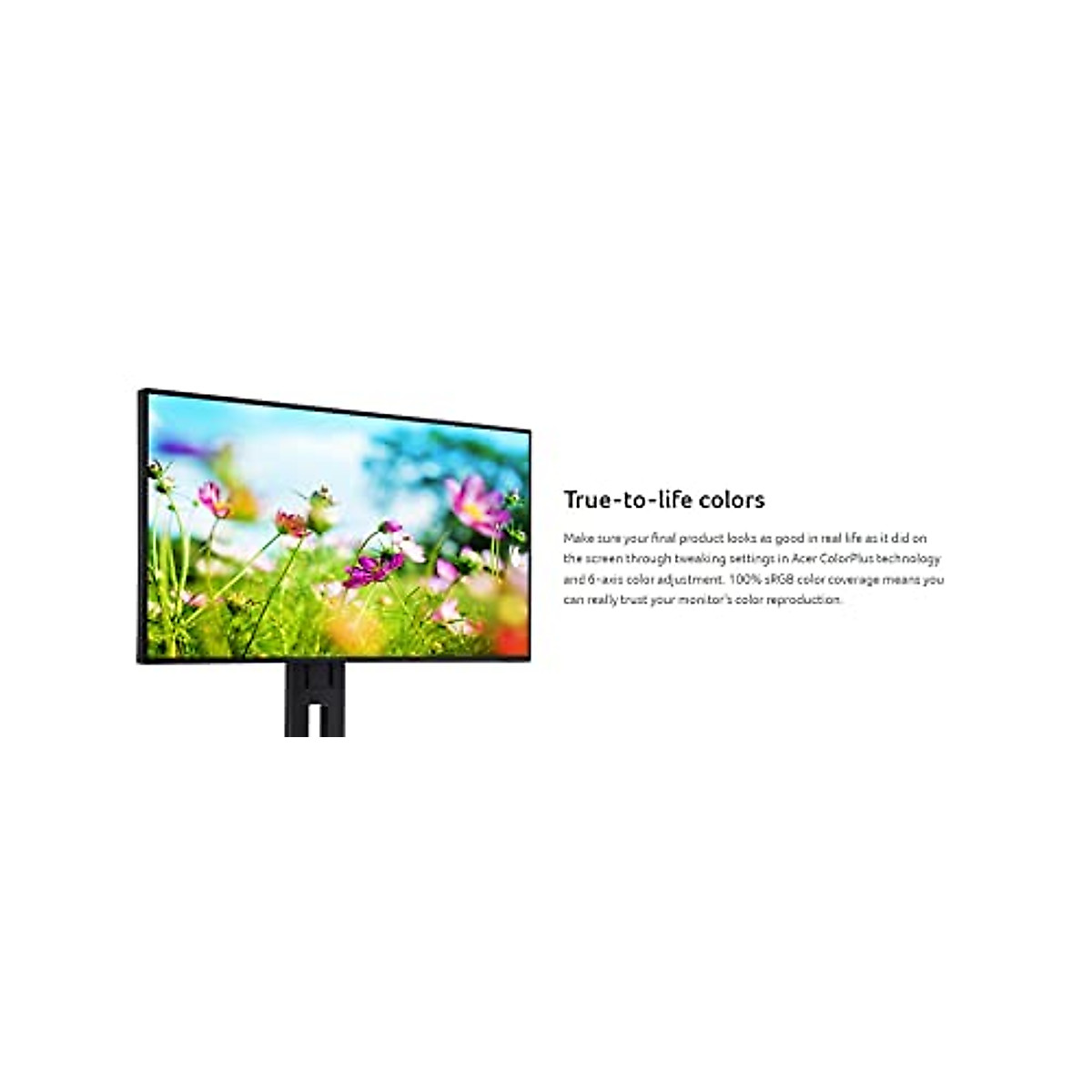 Acer BE270U Abmipruzx 27" WQHD 2560 x 1440 IPS Monitor with AMD FreeSync | 75Hz Refresh Rate | 5ms (G to G) | 100% sRGB | 4-Sided ZeroFrame | USB 3.1 Type-C, Display Port, HDMI, USB & Audio-Out Ports