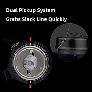 RUNCL Spincast Fishing Reel, Upgrade No-Rust Push Button Casting Design, 4.0:1 Gear Ratio, 17.5 LB Max Drag, Reversible Handle for Left/Right, includes Monofilament Line, Gift for Fishing Lover