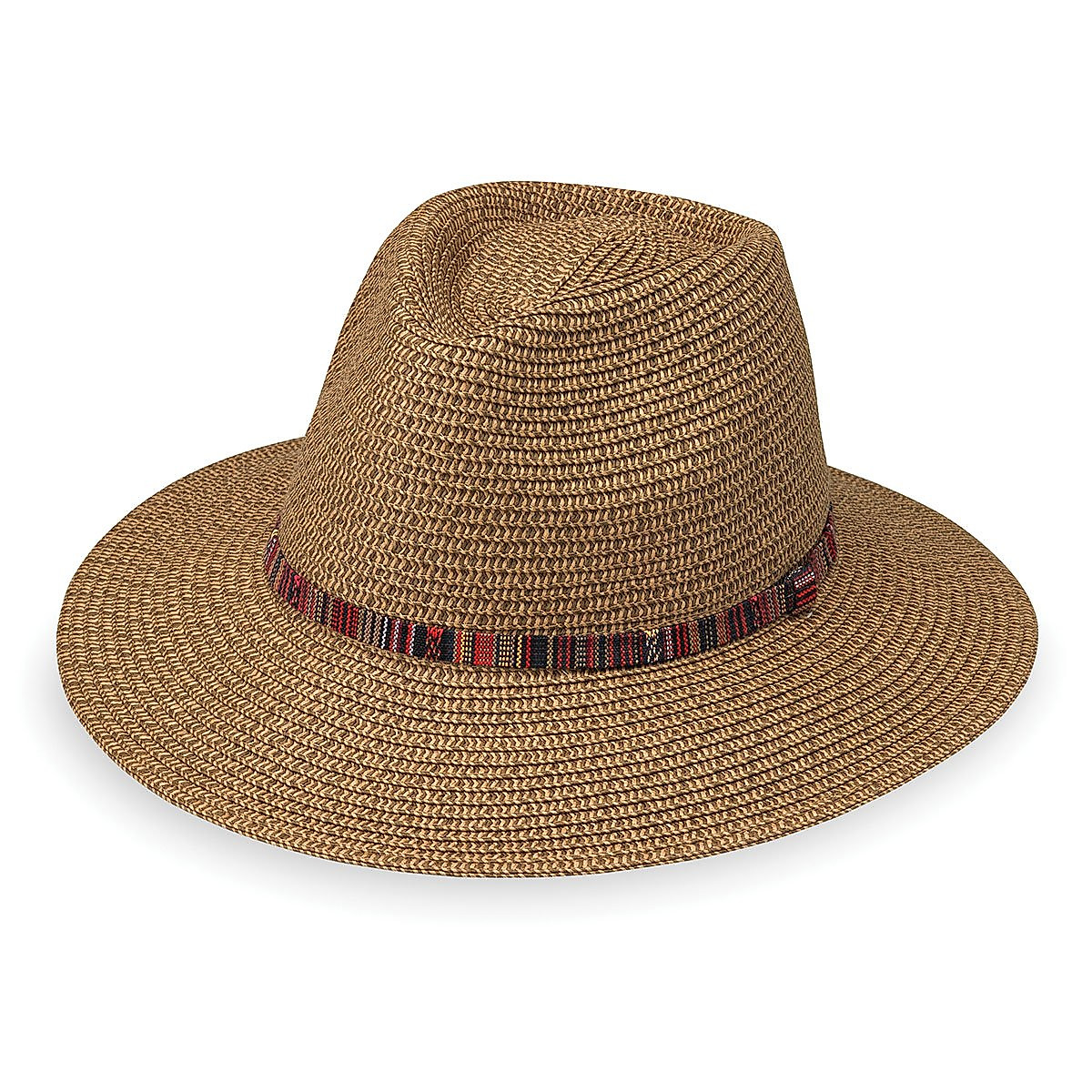 Wallaroo Hat Company – Women’s Sedona Fedora – UPF 50+ Sun Protection, Wide Brim, Packable Design and Adjustable Sizing for Medium Crown Sizes – Trendy Sun-Smart Hat for Travel and Everyday (Camel)