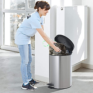 Mint-X Rodent Repellent Outdoor Home and Industrial Trash Bags with Drawstring & Mint-Flex Technology; 33 Gallon, 90 Count, Black