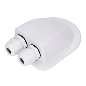 Solar Entry Housing, UV Resistance Cable Entry Gland Box Waterproof for Caravan (White)