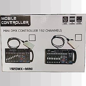 Dmx Console,Universal DMX-512 Controller 192 DMX 512 Stage DJ Light Controller 240 Different Scenes Dmx512 Console Applicable to 3-Pin DMX Cable for DJs Bands Bars Pubs Clubs Family Party Wedding etc…
