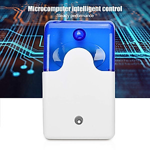 PUSOKEI 12V Wired Strobe Siren, 110dB Wired Indoor Audible and Aisual Siren Sound Alarm for Home Security Alarm System, Blue