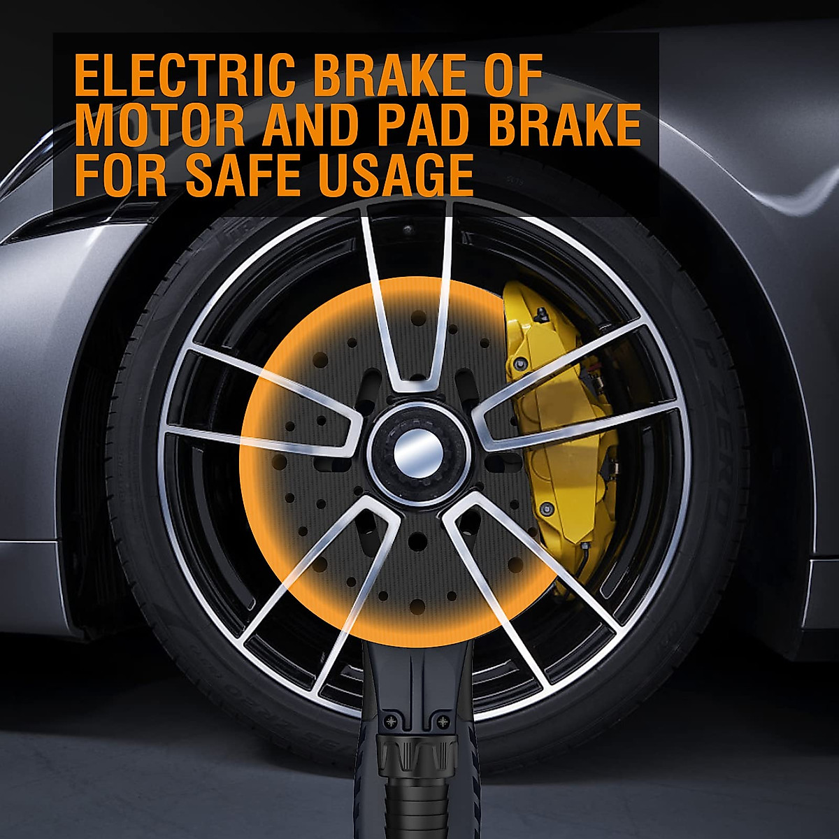 MAXXT Electric 5mm Random Orbital Sander, Palm Sander with Brushless Motor, 5&6Inch Sanding Pads, Central Vacuum, Sanders for Woodworking, Primary Wood and Panel Processing