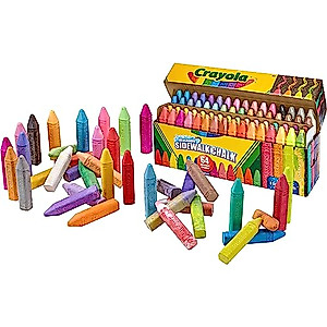 Crayola® Washable Sidewalk Chalk, Assorted Colors, Pack Of 64 Pieces
