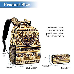 VBFOFBV Travel Backpack, Laptop Backpack for Women Men, Fashion Backpack, Egyptian Vintage Ethnic