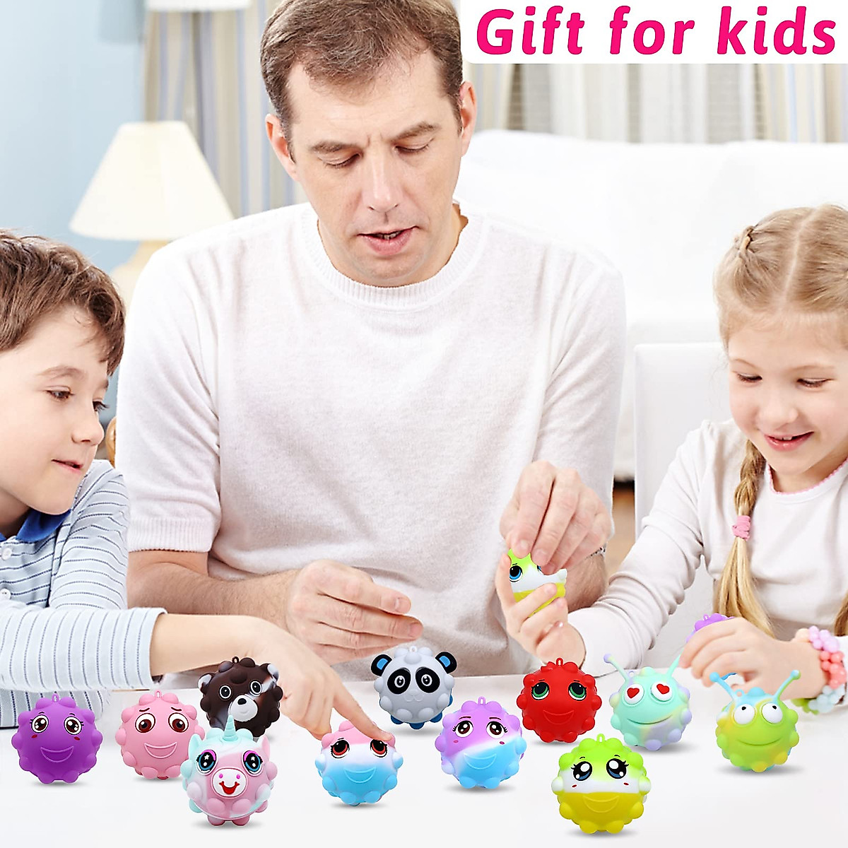 30 Pack Animal Pop Balls Party Favors for Kids,3D Pop Balls Its Fidget Toys,Birthday Gifts for Boys & Girls,Goodie Bag Stuffers,Pinata Stuffers Filler,Carnival Prizes,Treasure Box Toys,Kids Prizes