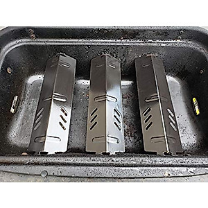 Adviace Grill Replacement Parts for Backyard Grill BY13-101-001-11 BY14-101-001-01 GBC1429W, 3 Pack Heat Plate Shields & Burner Tubes Repair Kit for Uniflame GBC1329WRS-U Grill