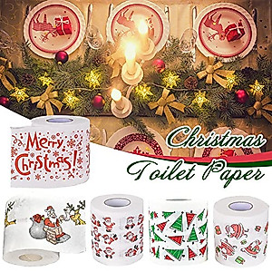 Christmas Printing Toilet Paper Old Man Christmas Pattern Paper Printing Toilet Paper Printing Roll Z4K1 Series Printing Toilet